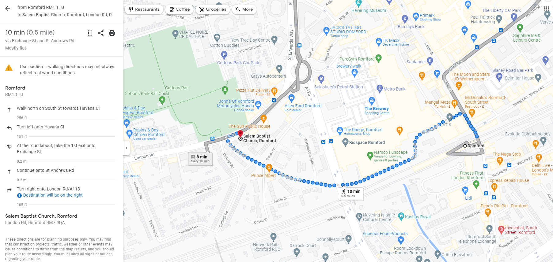 map – Salem Baptist Church